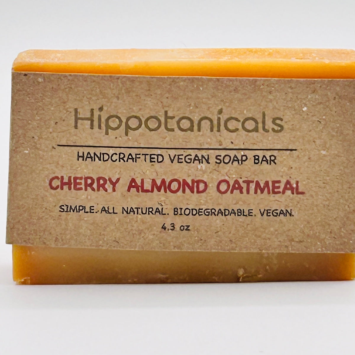 Hippotanicals, Body Soap, Cherry Almond Oatmeal – Bee Zero Plastic